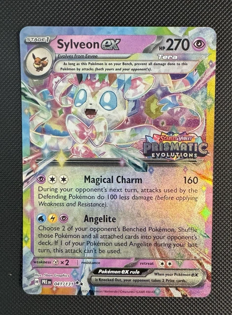 2025 POKEMON SV Prismatic Evolutions PRE EN Sylveon ex Promos #041/131 ...
