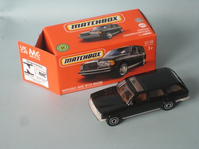 MATCHBOX MERCEDES-BENZ W123 Estate Wagon Black Body Toy Car 70mm in USA ...