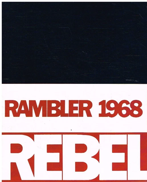 AMC RAMBLER REBEL Incl Sst Saloon Hardtop S.wagon Convertible '68 Sales ...