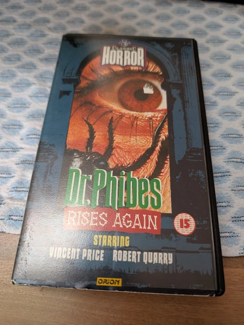 DR. PHIBES RISES Again (VHS, Vincent Price, Orion Classic Horror) Rare ...