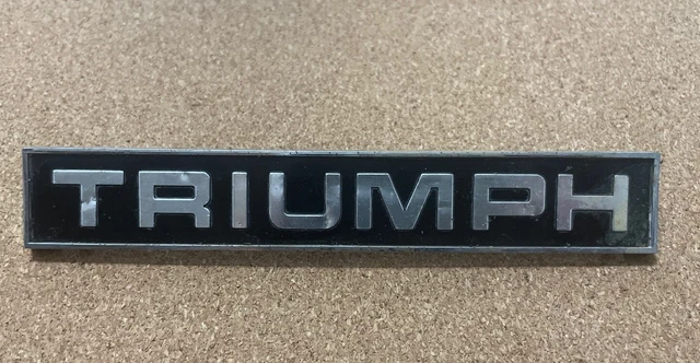 TRIUMPH CLASSIC CAR Rear Badge Logo Emblem Metal £12.00 - PicClick UK