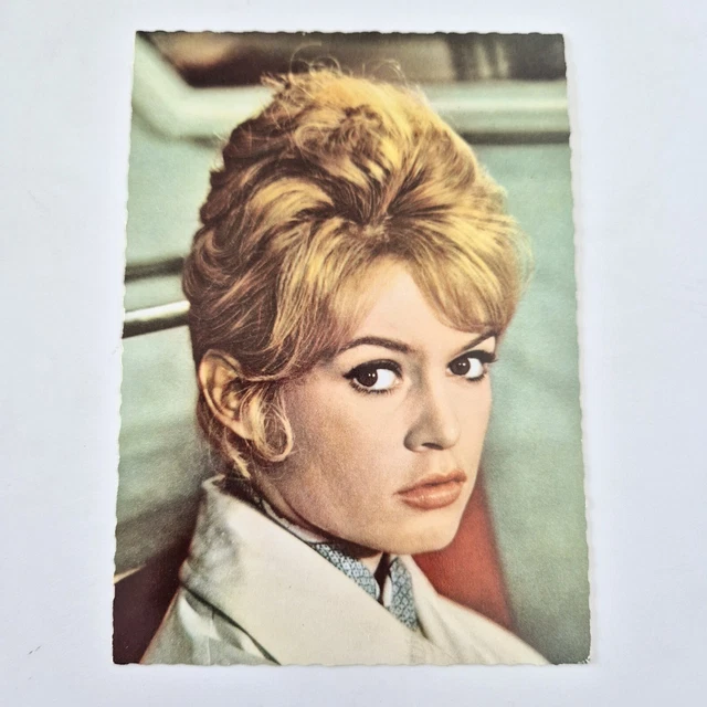 BRIGITTE BARDOT UFA Postkarte Vintage 1959 cp color photo Germany ...