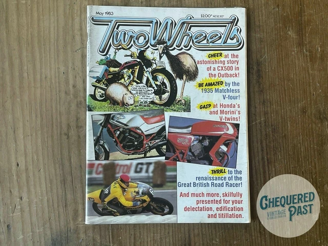 VINTAGE MAY 1983 TWO WHEELS Magazine Motorcycle CX500 1935 Matchless V ...