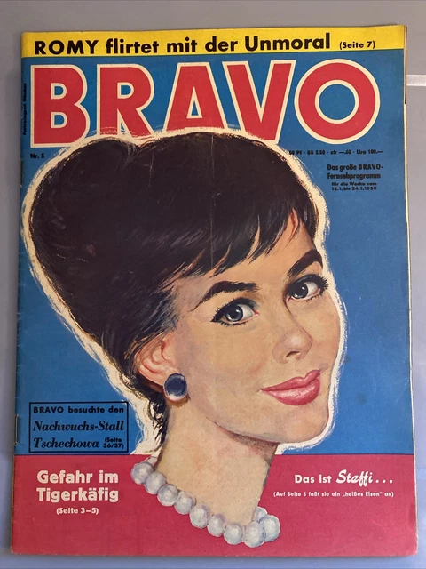 BRAVO NR. 3 1959 Romy Schneider-Margit Nünke-Georg Tomalla-Robert Wagner EUR 12,00 - PicClick FR