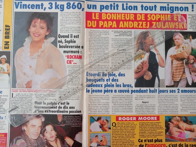 COUPURE DE PRESSE Sophie Marceau EUR 5,90 - PicClick FR