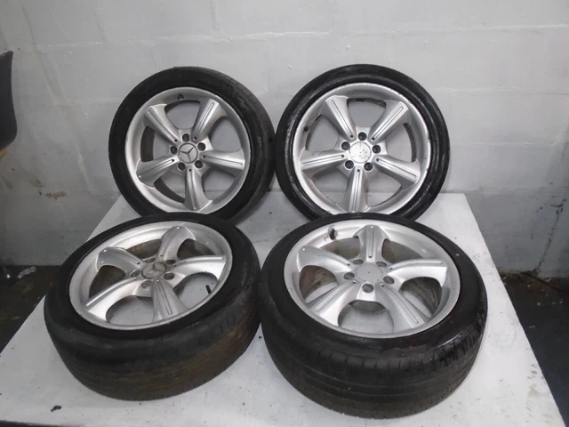 MERCEDES SLK R171 Set Of Staggerd Alloy Wheels 245 40 17 / 225 45 17 04 ...