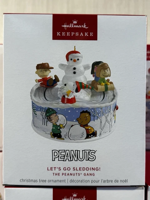 HALLMARK 2025 LET’S Go Sledding The Peanuts Gang Ornament £33.12 ...