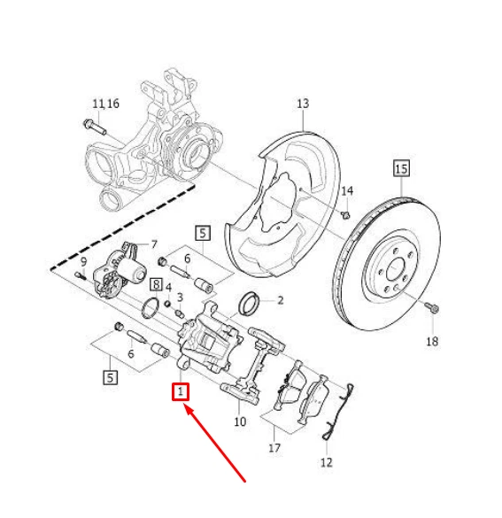 VOLVO XC90 MK2 Rear Right Disc Brake Caliper 36003033 NEW GENUINE £259. ...