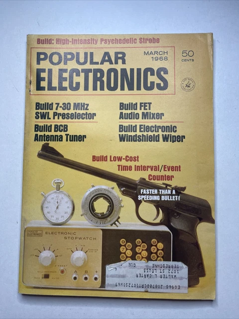 POPULAR ELECTRONICS MAGAZINE March 1968 $4.84 - PicClick CA