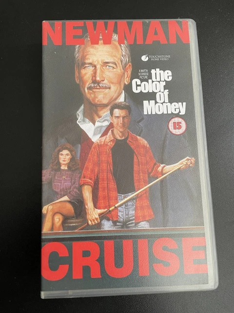 THE COLOR OF Money (VHS) 1986 Paul Newman, Tom Cruise, Martin Scorsese ...