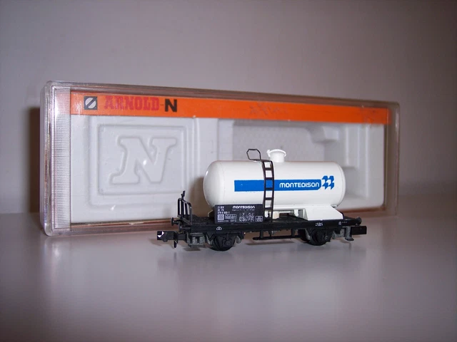 SCALA N - Arnold - Vagone cisterna delle FS "Montedison" - Epoca IV EUR 17,90 - PicClick IT