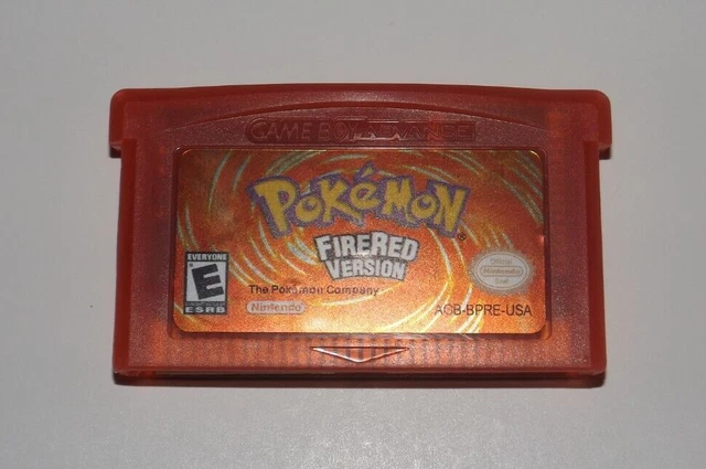 GAME BOY ADVANCE Pokémon Fire Red The Pokemon Company Official Game ...