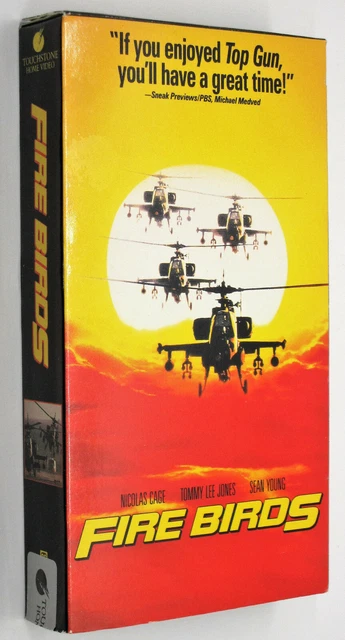 FIRE BIRDS VHS Apache Helicopter Pilots Nicolas Cage SEAN YOUNG Tommy ...