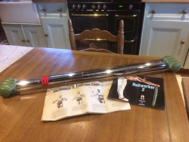 VINTAGE BULLWORKER 2 with Original Exercise Chart & Exercise Brochure £ ...
