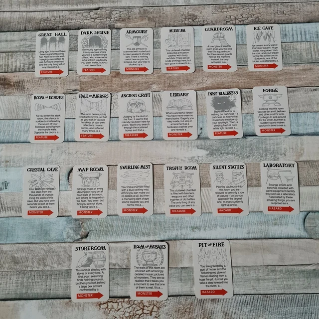 LEGEND OF HEROES TSR Board Game Role Playing Spare Room Cards x 21 £4. ...