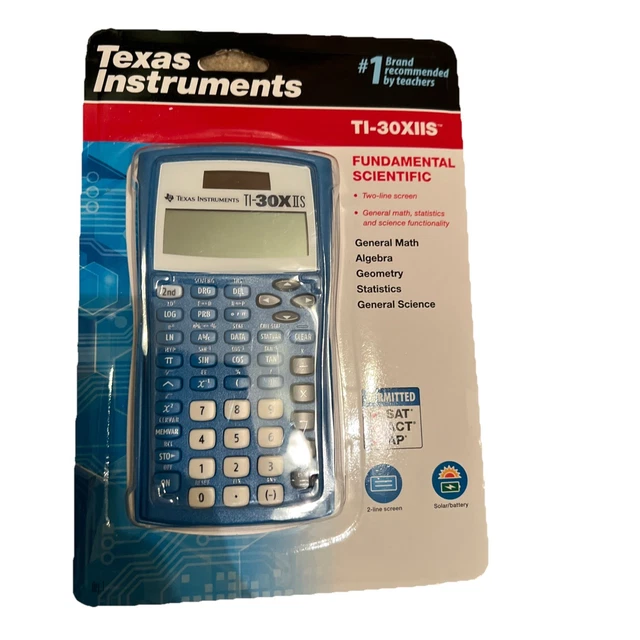 TEXAS INSTRUMENTS TI-30X IIS Fundamental Scientific 2-line Display ...