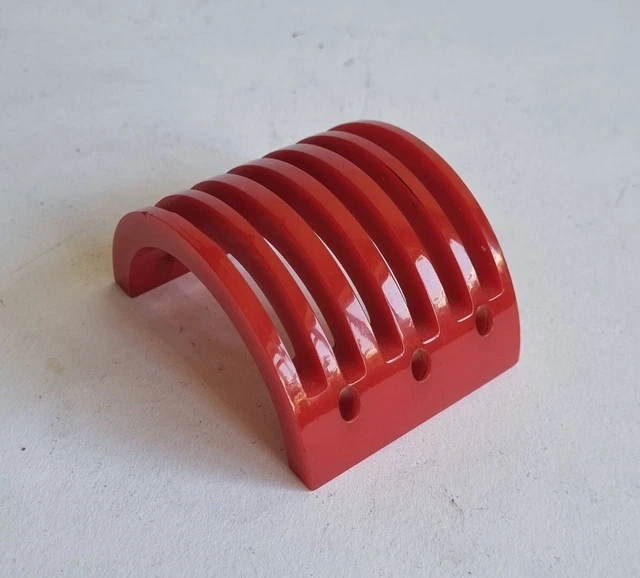 RARE ART DECO red Bakelite holder for Bakelite coasters and cherry ...
