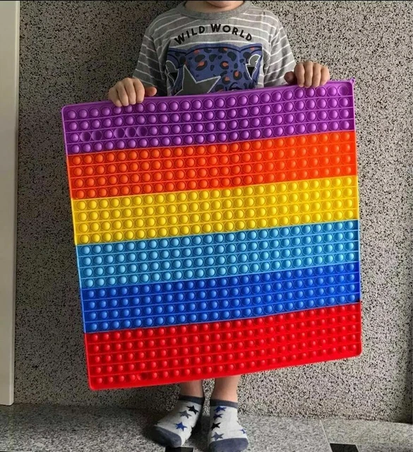 BIG JUMBO POPIT Sensory Fidget ADHD Stress Relief Popper Push Pop Large ...