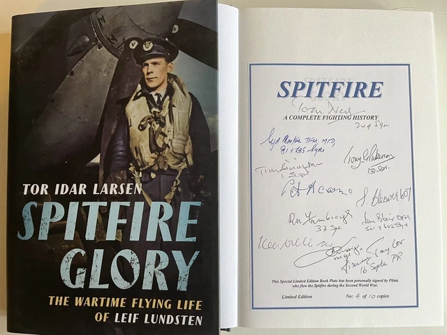 “SPITFIRE GLORY” SIGNED 11 WW2 RAF Spitfire Pilots £22.00 - PicClick UK