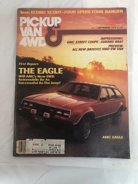 PICKUP VAN 4WD Magazine September 1979 AMC Eagle Front Cover Econo ...