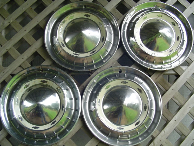 1955 CHEVROLET CHEVY Nomad Bel Air Biscayne Delray Impala Hubcaps Wheel ...
