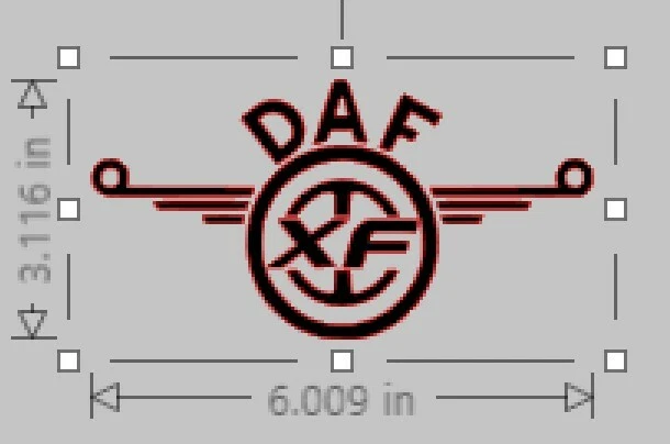 DAF WHEEL LOGO Sticker Decal Daf Xf Haulage Lorry Truck Decal EUR 4,15 ...