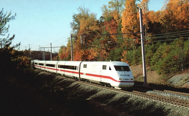 VINTAGE POSTCARD INTERCITY-EXPRESS Amtrak's Express ICE Train Bowie ...