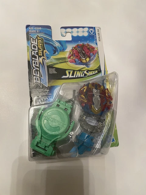 HASBRO E4735AS00 BEYBLADE Burst Turbo Sling Shock Xcalius X4 and Spin ...