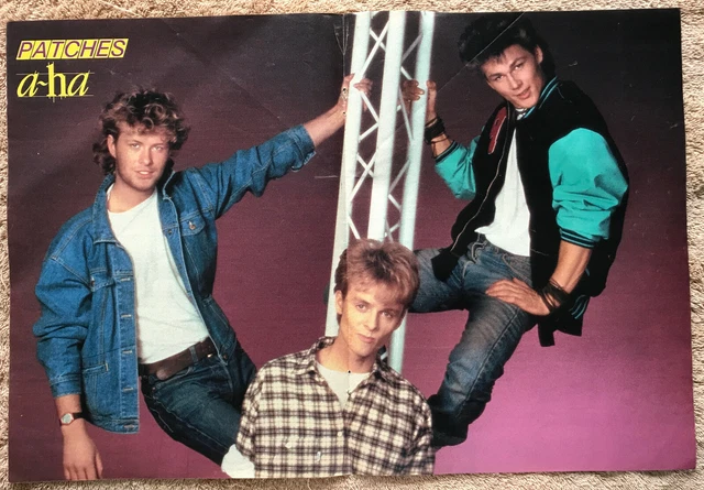 A-HA ~ 1986 UK magazine centrefold poster AHA £4.95 - PicClick UK