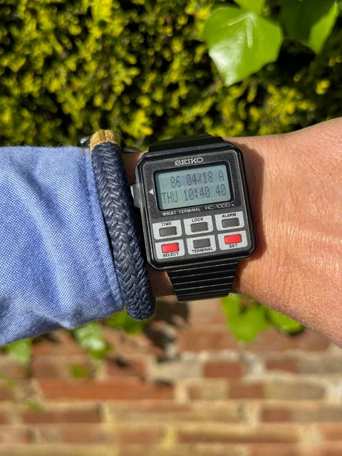 VINTAGE SEIKO DIGITAL RC-1000 Computer Watch aka Wrist Terminal 1984 ...