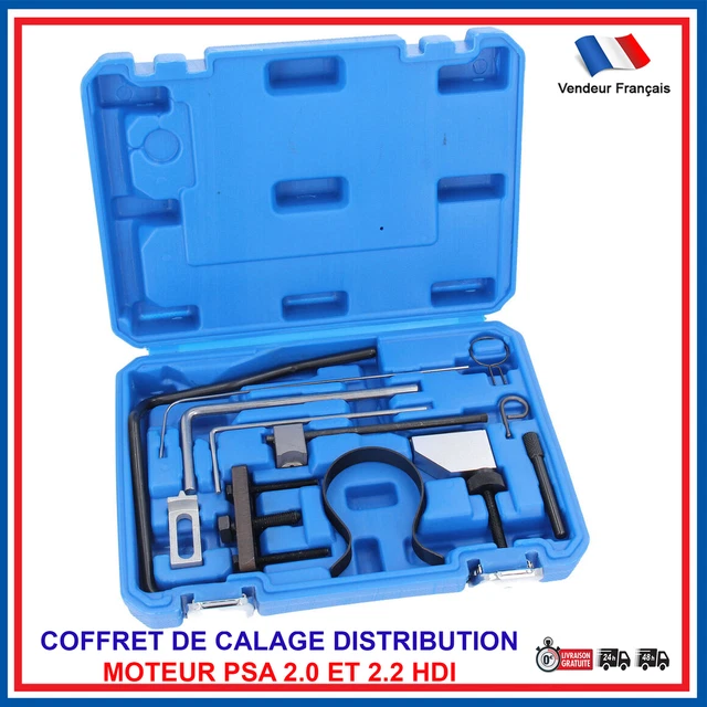 OUTILS DE CALAGE de distribution pour moteur CITROEN PEUGEOT FIAT 2.0 2.2 hdi EUR 45,90 ...