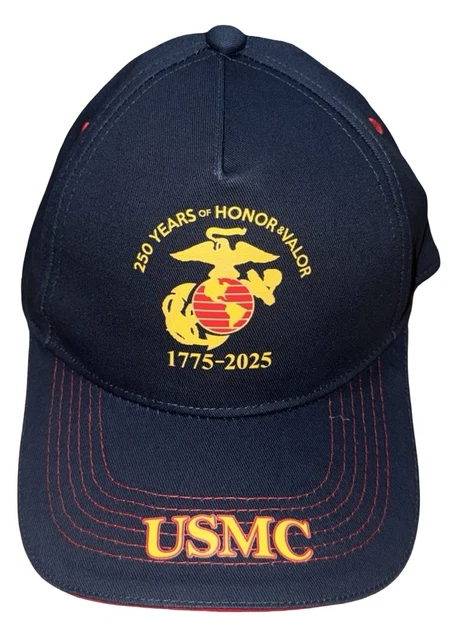 USMC 250TH ANNIVERSARY Navy Hat Marine Corps 1775-2025 New Cap $28.19 ...
