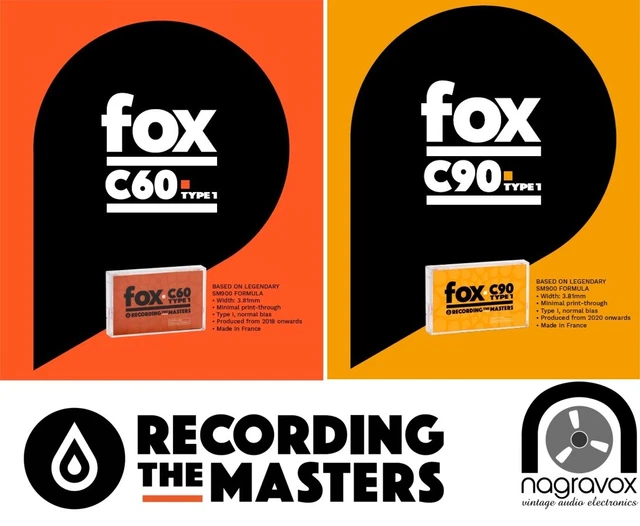 CASSETTE TAPE - fresh new manufactured Fox C60 and C90 Cassettes $21.60 ...