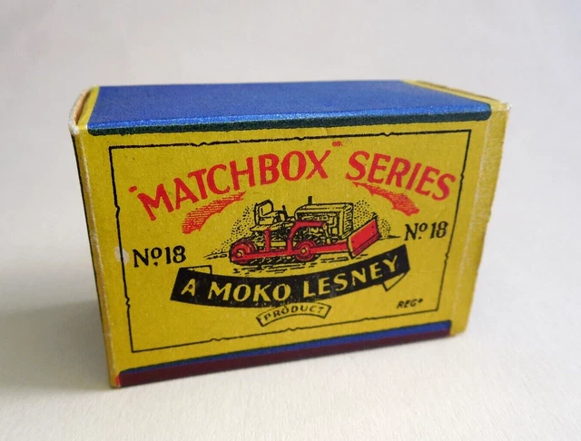 MATCHBOX MOKO LESNEY No.18A-Caterpillar Bulldozer - NUR OVP- B1- BOX ...