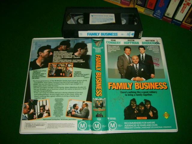 FAMILY BUSINESS (1989) - RARE Australian Roadshow 1st VHS Edition Crime ...