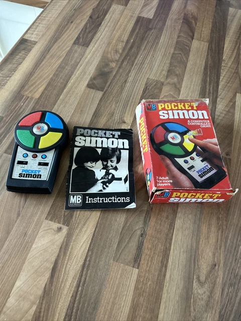 VINTAGE MB GAMES Pocket Simon 1980 Game boxed + instructions £14.95 ...