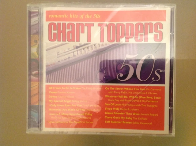 🆕 CHART TOPPERS - Romantic Hits Of The 50S Cd - Various Artists - New ...