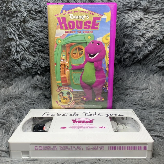 BARNEY COME ON Over To Barneys House VHS Tape 2000 Purple Kids Cartoon ...
