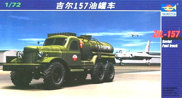 TRUMPETER 01102 RUSSISCHER Tank-LKW ZIL-157 in 1:72 Bausatz Neu+OVP EUR ...