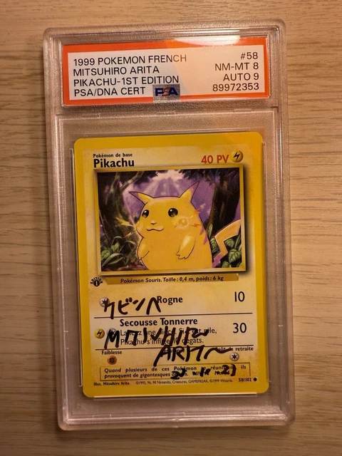 PIKACHU SET DE Base Edition 1 Mitsuhiro Arita Signed EUR 500,00 ...