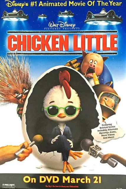 CHICKEN LITTLE DVD Release Poster (Disney Animation) - 26 x 40" - NEW ...