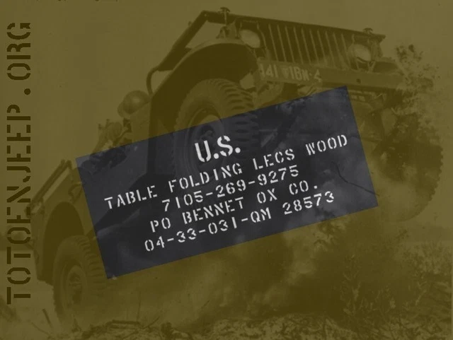 SET POCHOIR STENCIL MARQUAGE TABLE FOLDING LECS WOOD 1 ... us ww2 jeep ...