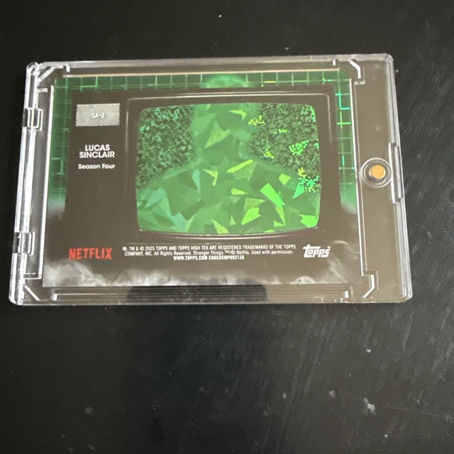 TOPPS STRANGER THINGS 2025 High-Tek Lucas Sinclair Static age Green #Sa ...