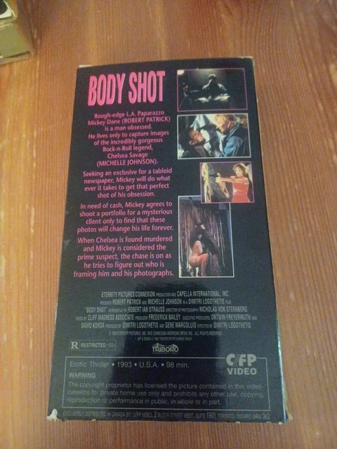 BODY SHOT VHS 1993 Michele Johnson Robert Patrick VERY RARE HTF $15.00 ...