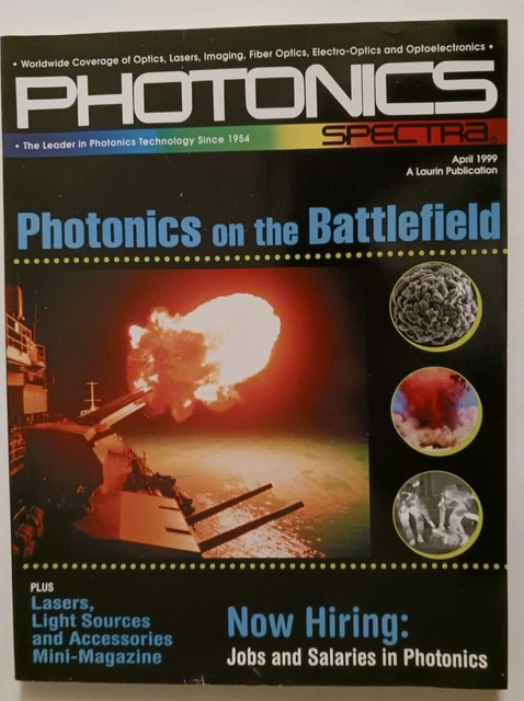 VINTAGE 1999 PHOTONICS Spectra Magazine-Photonics On The Battlefield $9 ...