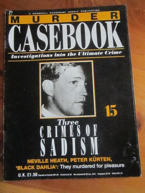 MAGAZINE MURDER CASEBOOK Three Crimes Of Sadism No. 15 Great ** Must ...