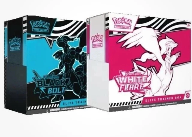 POKEMON BLACK BOLT and White Flare Elite Trainer Box ETB Set of 2 $234. ...