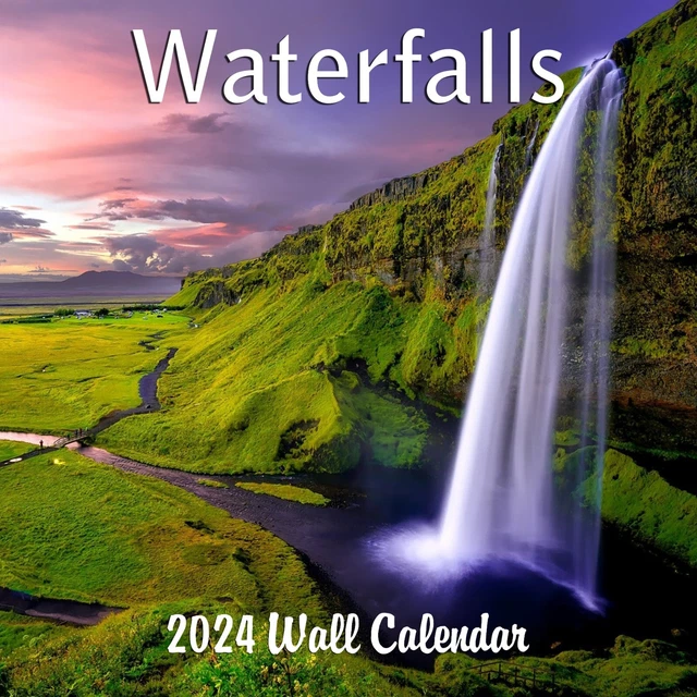 2024 WATERFALLS HANGABLE Monthly Wall Calendar $144.60 - PicClick CA
