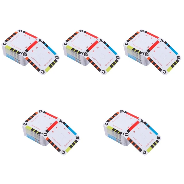 5 PIECES WOVEN Card Craft Multiplication and Division Flash Cards DIY £ ...