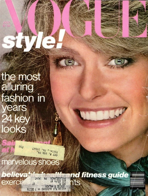 FARRAH FAWCETT JULY 1978 Vogue Magazine-Brooke Shields-Yves Saint ...